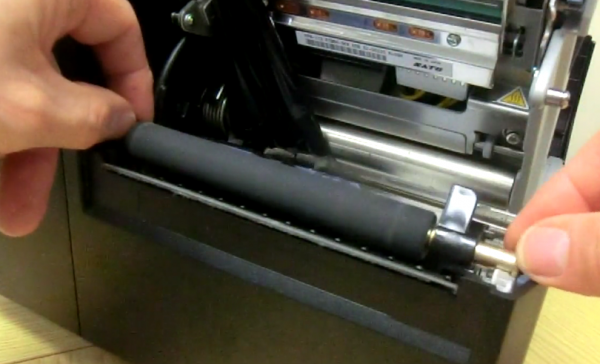 Closeup photos and review of the Sato CL4NX thermal printer.